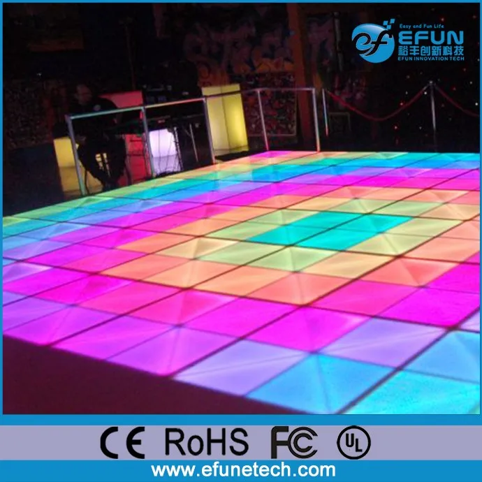 Dmx Rgb Color Changing Dance Flooring Rechargeable Interactive Led ...