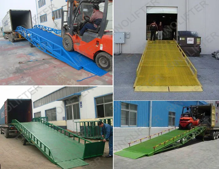 5-15t Warehouse Hydraulic Yard Ramp Container Dock Ramp Mobile Loading ...