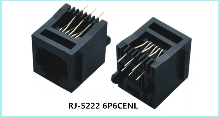 6p6c 4 Pin 6 Pin Modular Jack 4p4c Rj11 Socket Jack Female Connector Telephone Jacks - Buy Smd ...