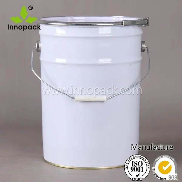 5 Gallon Metal Pail With Lid & Galvanized Lock Ring For Ink 20kg - Buy ...