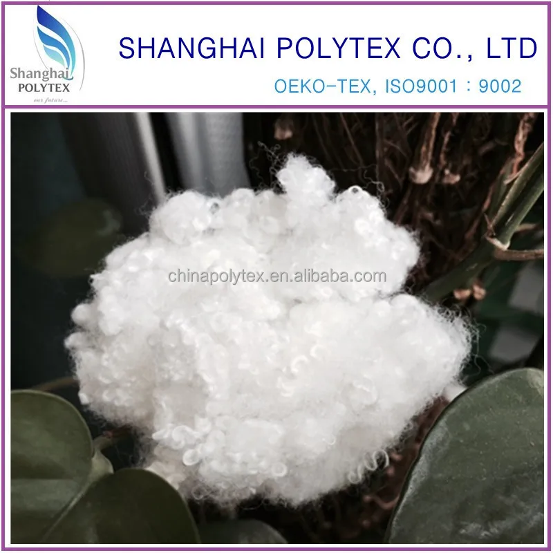 15dx64mm Hollow Siliconized Polyester Fiber Stuffed Toys Filling ...