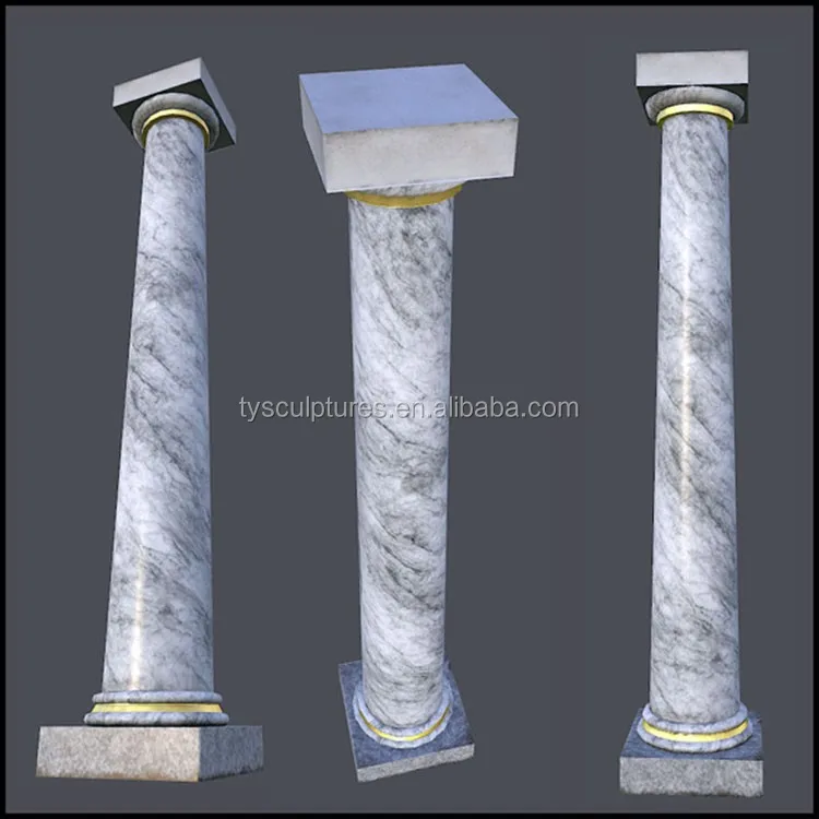 Morden Simple Design Roman Style Stone Marble Columns Pillars For House ...