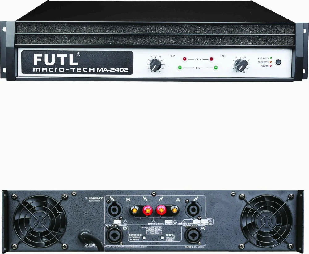 Switching 2 Channel Professional Audio Power Amplifier Ma1200 - Buy ...