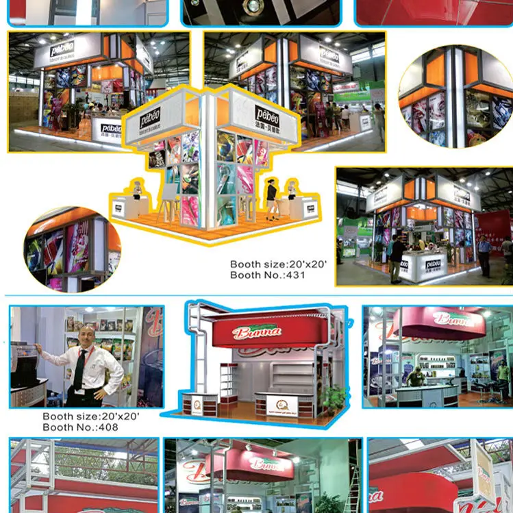 Stand Expo Exhibition Booth Material Display Trade Show Booth Stand ...