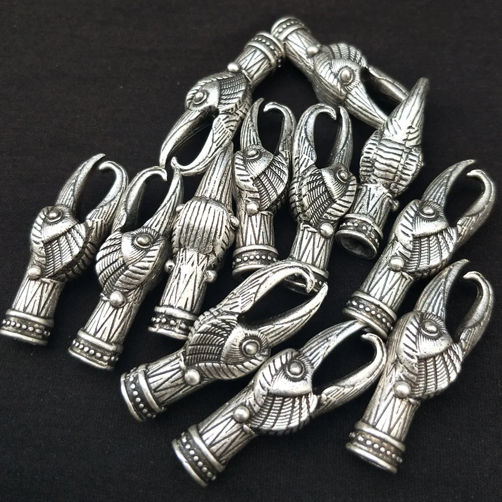 Viking Raven Engraving Vikings Beads for DIY Jewelry