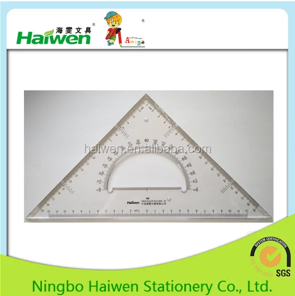 HW-TR30 Office Triangle Ruler Set 2pcs Pvc Packing Haiwen Brand Ruler ...