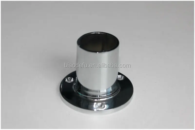 Chrome Finish Pipe Fitting Round Tube Base/flange - Buy Ronde Pijp Base ...