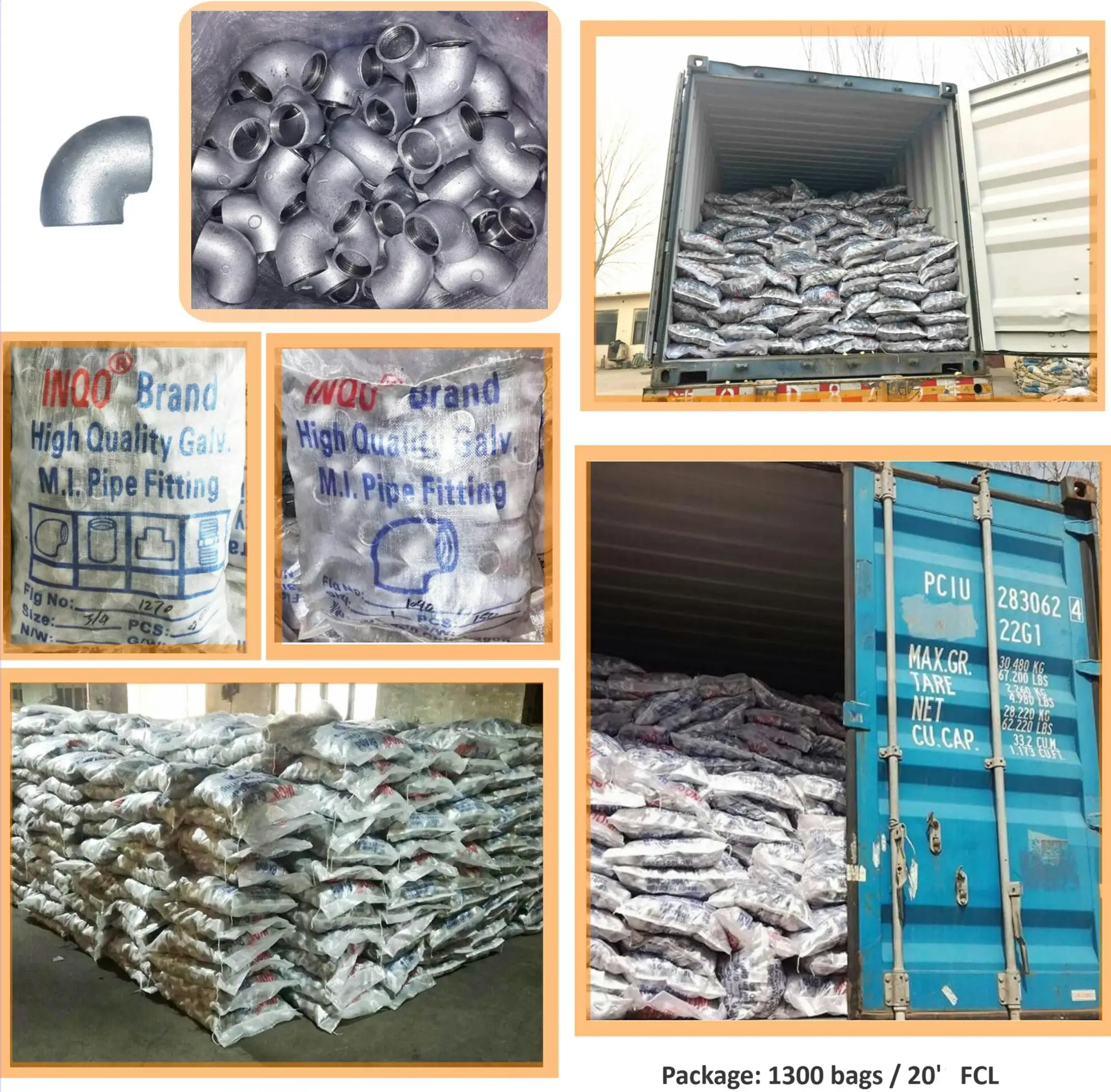 Standard Bs Standard 1/2"-6" Malleable Iron Pipe Fitting,Mi Pipe ...