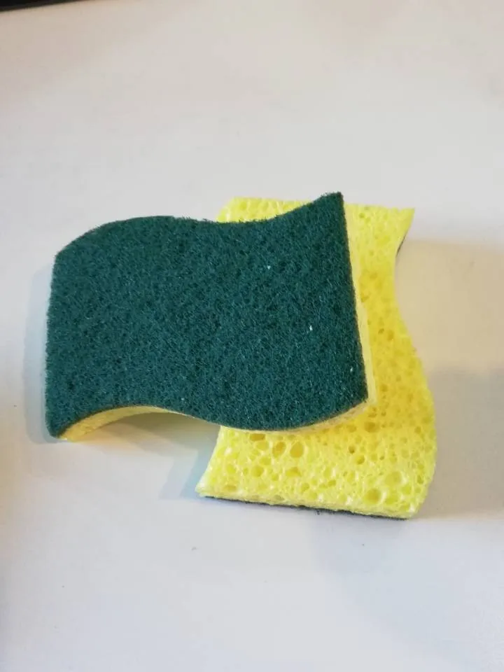 Best Manufacturer Household Scrub Cellulose Sponge Natural Wood Pulp ...