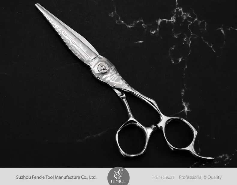 6 Inch Japanese VG10 Damascus Hair Scissors for Barbers