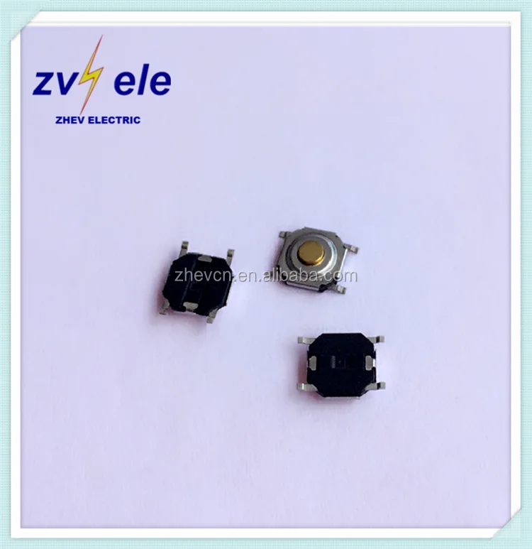 Smd 4x4mm 180g 4 Pin Tactile Switch With 5.2x5.2mm Reel Packing 250gf ...