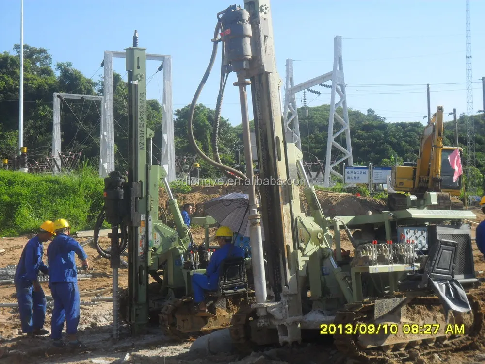 Soil Nail Drilling Rig And Dth Hammer Drilling Mz130y-2 Manufacturer ...