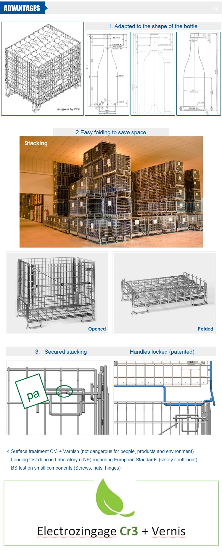 Pet Preform Storage - Durable Metal Containers for Warehousing