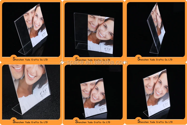 L-vormige Schuine Teken Houder Perspex Folder Display Stand A4 A5 A6 A7 ...