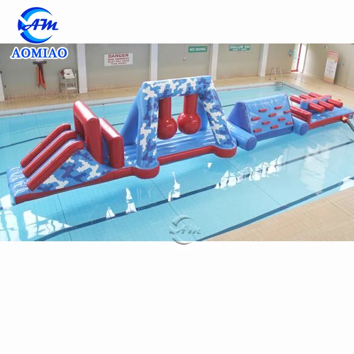 Swimming Pool Inflatable Games Floating Obstacle Course Inflatable ...