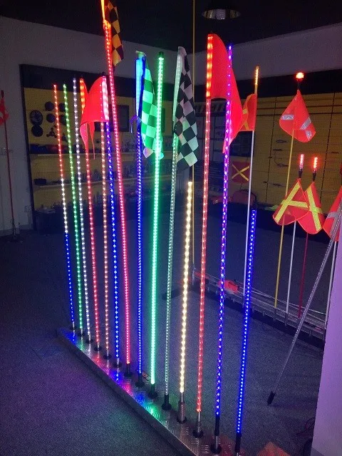 Safe Guarantee Safety Mining Buggy Mine Whip Led Flag Light For Atv Utv ...