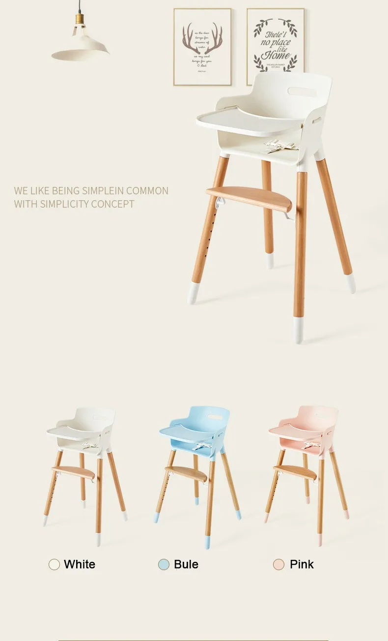 Multi-function Feeding Baby Highchair 2 In 1 Folding Adult Baby High ...