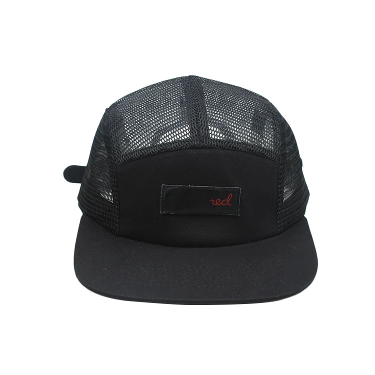 Custom Summer Fashion Half Full Mesh 5-Panel Cap Mens Outdoor Sport 5 ...