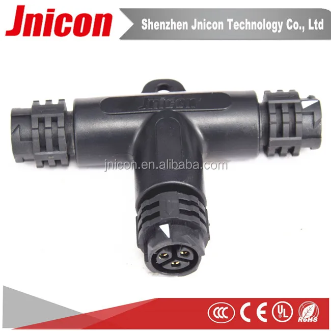 T Shape 3pin With Female & Male For Outdoor Connection Ip67 Waterproof ...