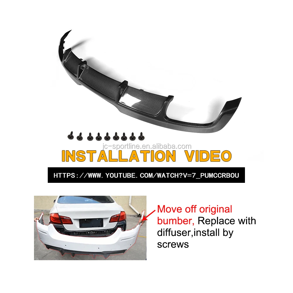 Carbon Fiber Car Diffuser For Audi Tts Tt Mk2 Type 8j Coupe 08-14 - Buy ...