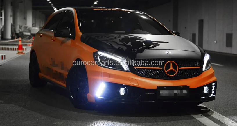 W176 W Style Body Kit Bumpers For A-class W176 A260 A250 A200 A180 Car ...