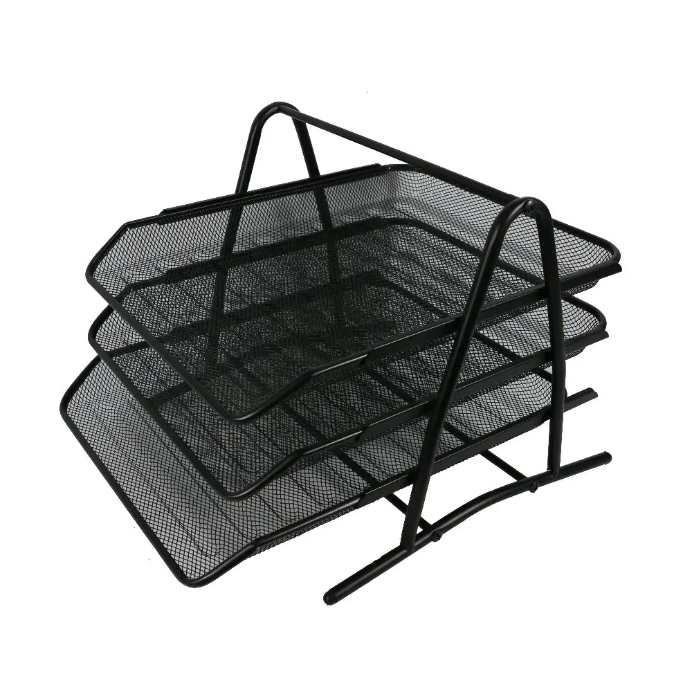 Super September Wideny Office Desktop Wire Metal Paper Tray Letter ...