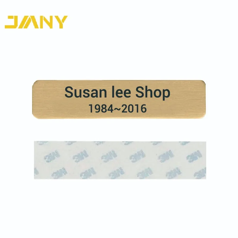 Custom Size Small Self-adhesive Engraved Metal Brass Name Plate - Buy ...