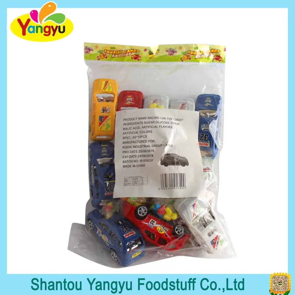 Opp Bag Packing Plastic Racing Car Toy With Candy - Buy Plastic Toy ...