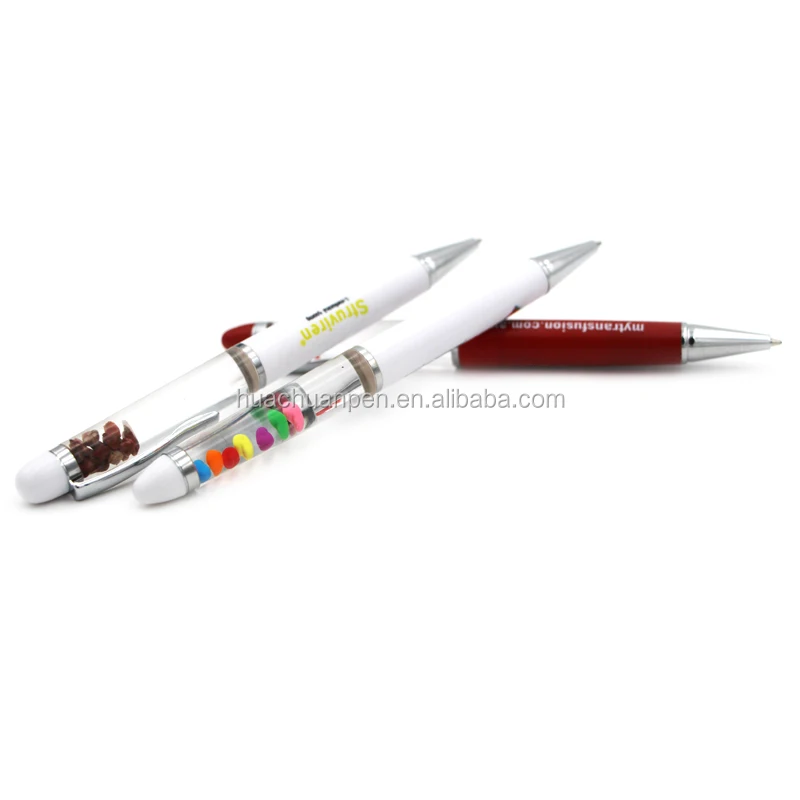 Professional Custom Logo Promotional Floating Pen Liquid Oil Pen Pvc ...