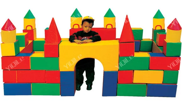 Kids Colorful Soft Play Foam Building Blocks - Buy Children Soft Play ...