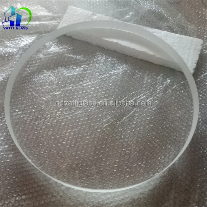 Clear Round Tempered Borosilicate Glass Discs for Decor