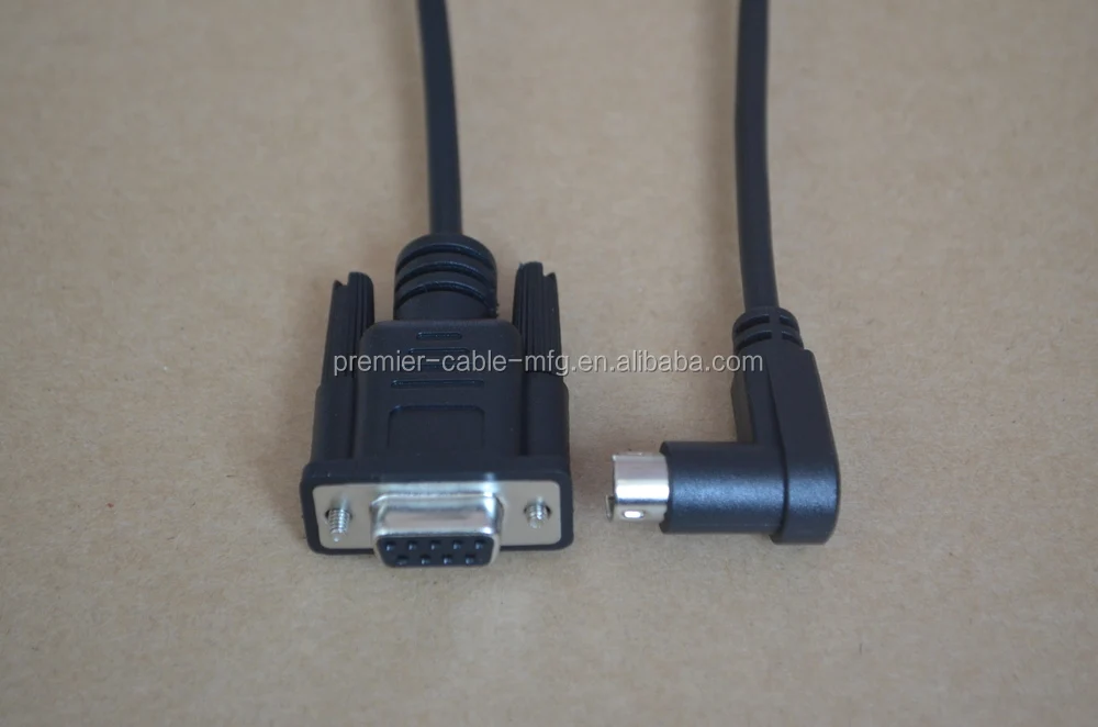4p 8 Pin Mini Din To Db9p Rs422 Plc Programming Cable - Buy 4p 8 Pin ...