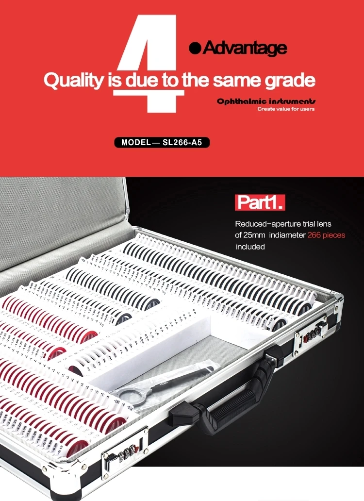 Professional Ophthalmic Equipment Optical Optometry Trial Lens Case ...