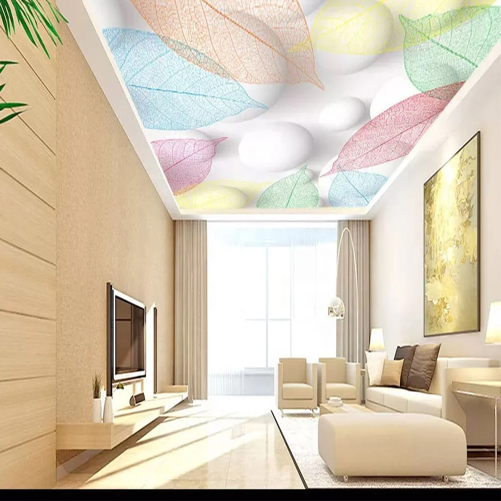 Pop Design Ceiling 3D Effect Stretch Ceiling Lighting Box