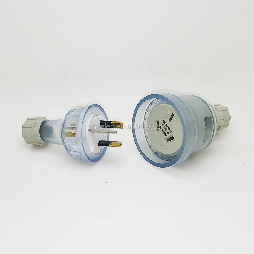Australia 250v 10a 15a Back Entry Plug 3pin Flexible Plug Rewireable ...