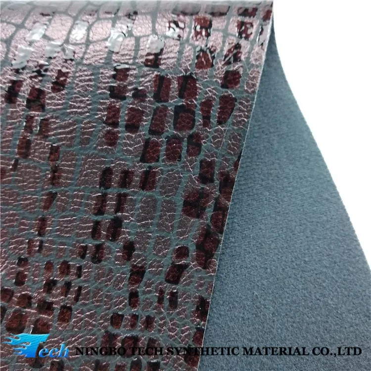 High Quality Embossed Snake Skin Pu Leather For Hand Bag Fuax Leather ...