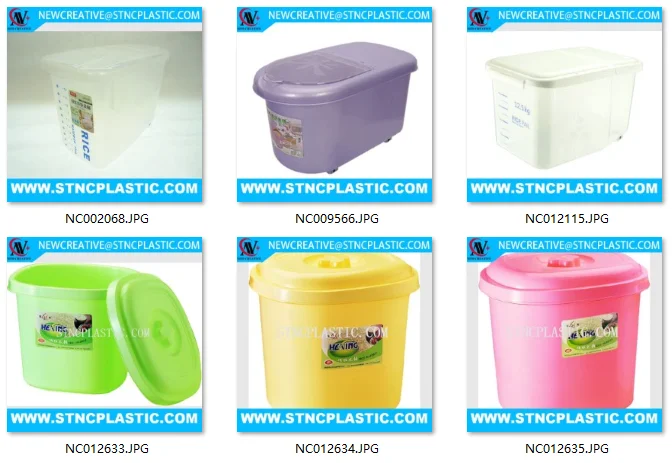 15 Kgs Rice Bin Plastic Rice Storage Containers With Wheels - Buy Rice ...
