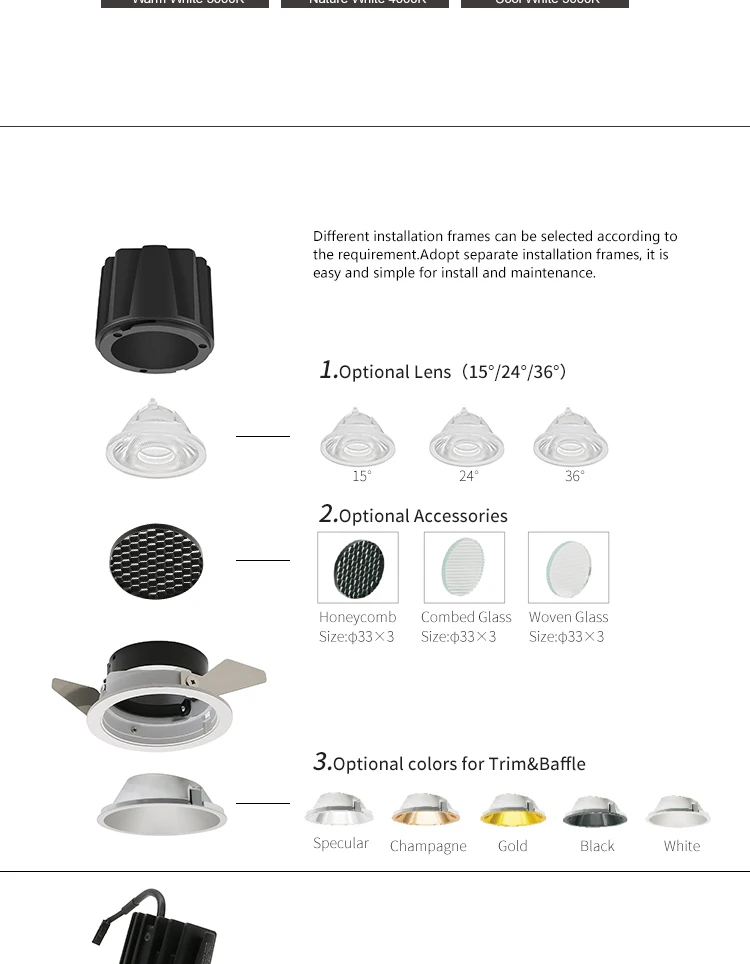 Easy Diy Installation Recessed Spot Lamp Led Lighting Fixture With ...