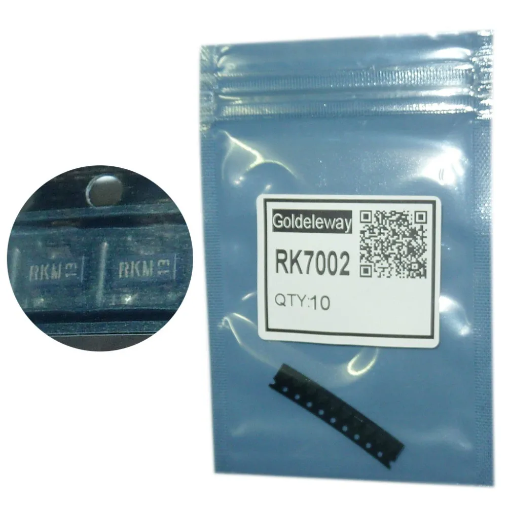 Rk7002 Sot-23 2.5 V Pilote N Mosfet Canal À Effet De Champ Transistor ...