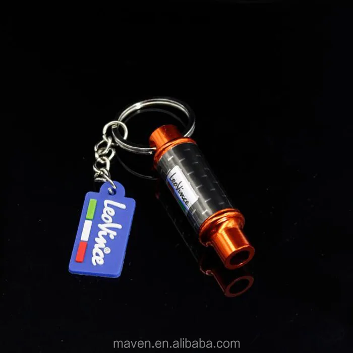 8colors Auto Alloy Exhaust Pipe Keychain - Durable & Stylish