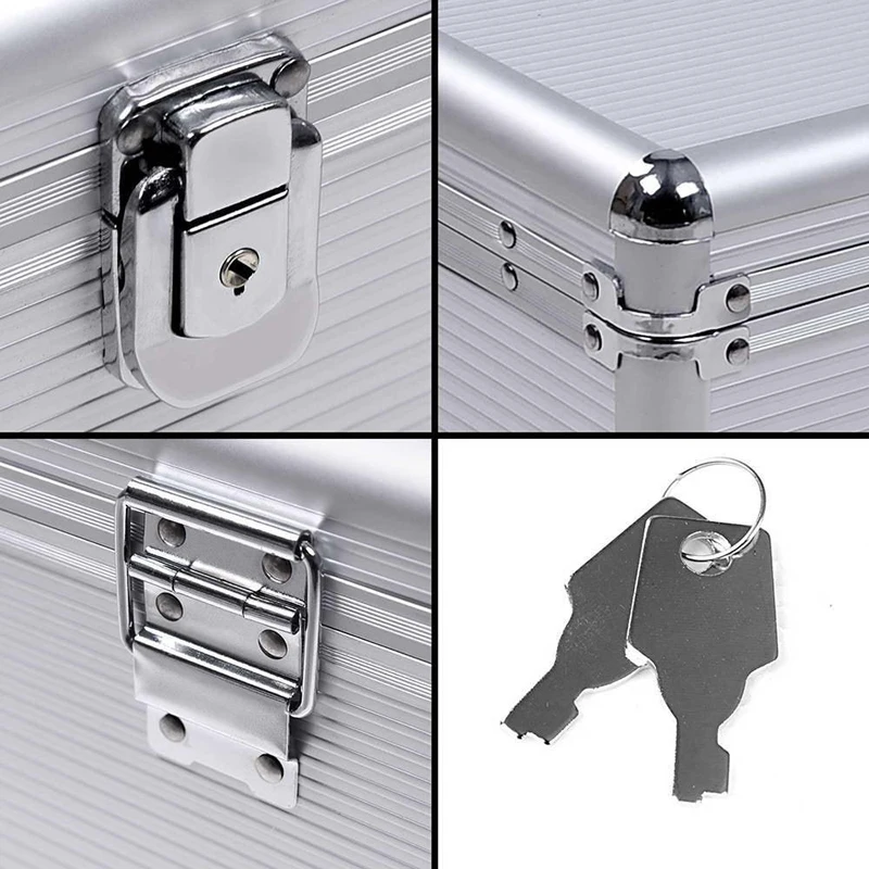 Aluminum Disc Storage Box 200 Cd/dvd Carrying Case - Buy Aluminium Cd ...