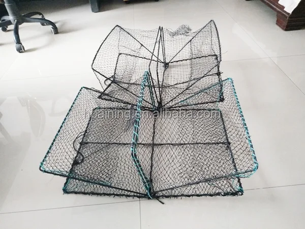 Square Fishing Folding Crab Traps - Durable & Efficient