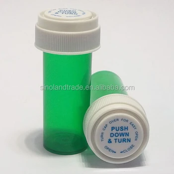 Rx Pharmacy Push Down & Turn Vials Prescription Vials - Buy Plastic ...