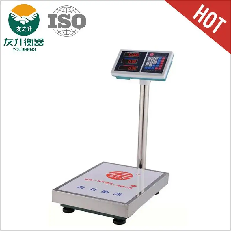 Stainless Steel 201 Plate 300kg Weighing Platform Scale Led Red Light ...