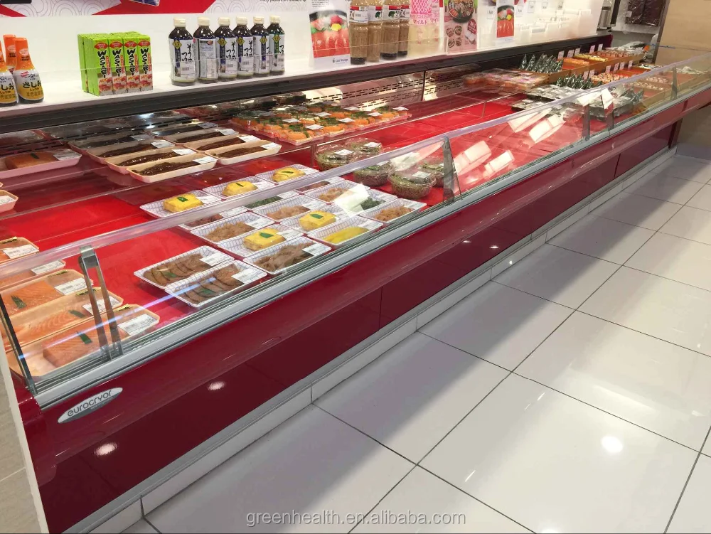 Green&health Meat Counters,Fish Display Refrigerator For Seafood ...