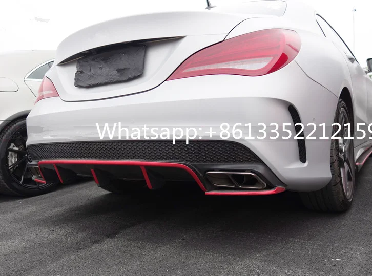 Cla W117 Rz Style Rear Diffuser Fit For Mb W117 Cla45 Carbon Fiber W117 ...