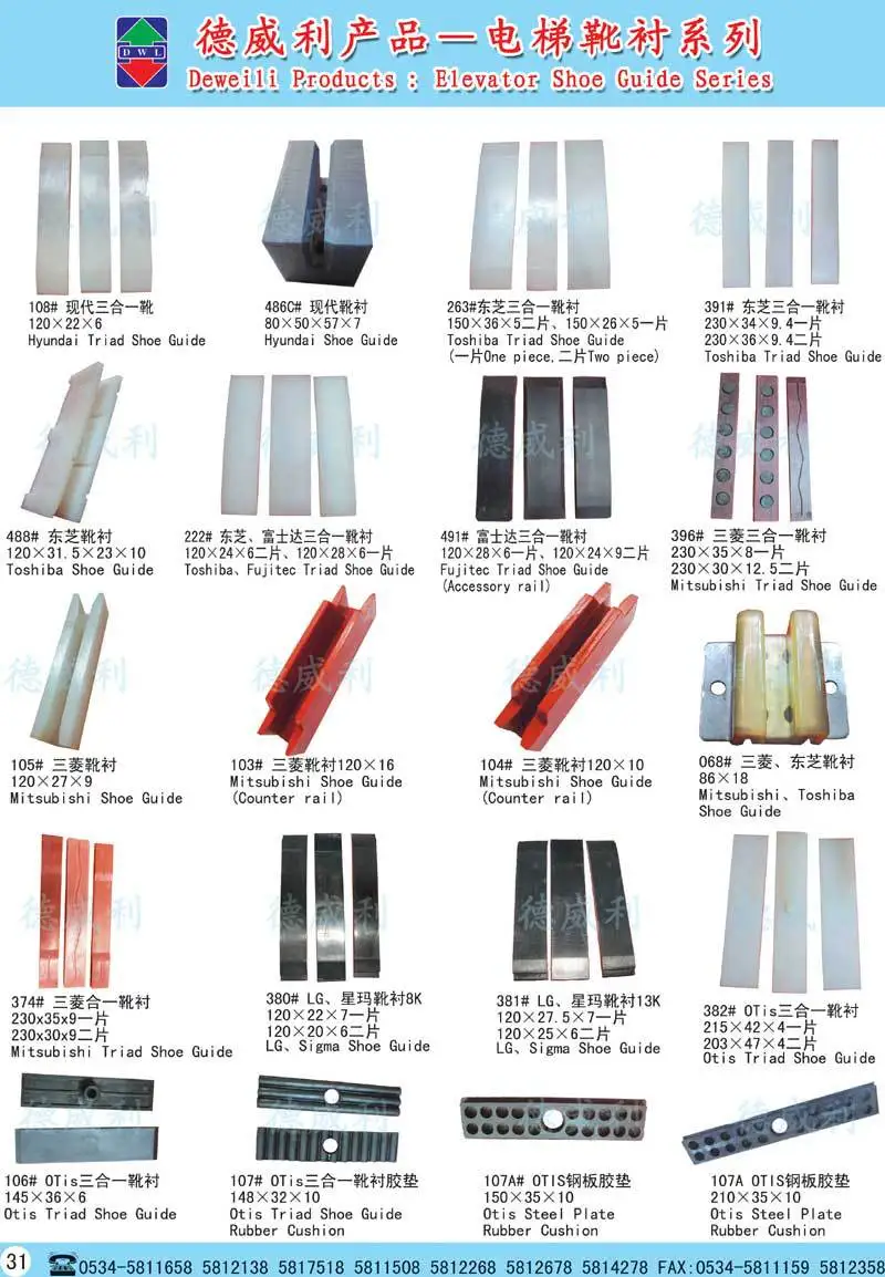 Elevator Parts/roller Guide Shoe Cp-019 For Home Lift.elevator Parts ...