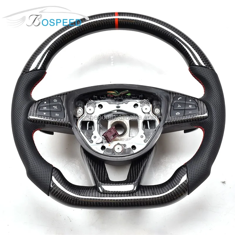 For Mercedes Benz W205 C450 C43 C63 Carbon Fiber Steering Wheel - Buy ...