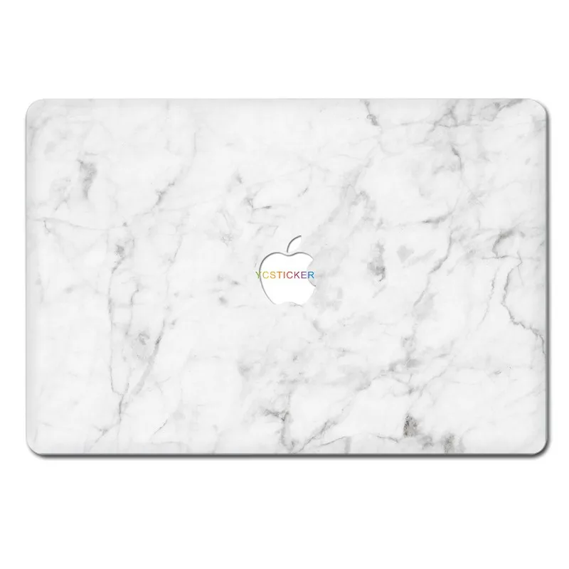 White Marble Laptop Protective Skins Reusable Vinyl Decal Laptop ...