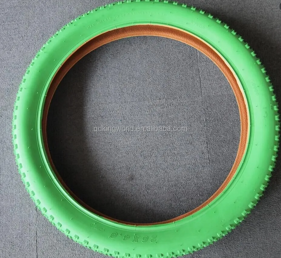 Black Green Yellow Blue Colored Fat Bike Tire 26x4.0 24x4.0 20x4.0 ...